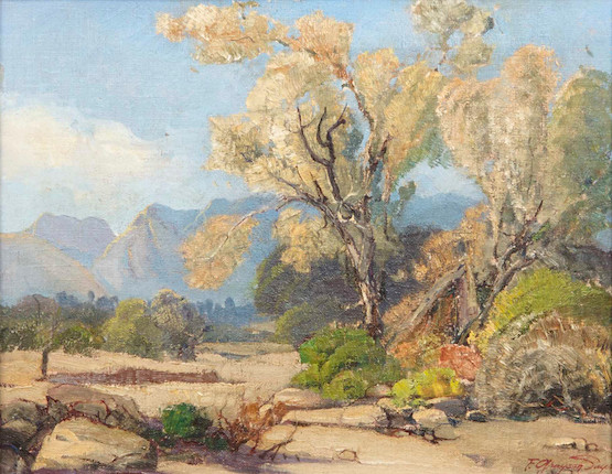 Bonhams : Fred Grayson Sayre (American, 1879-1939) Desert Landscape 14 ...