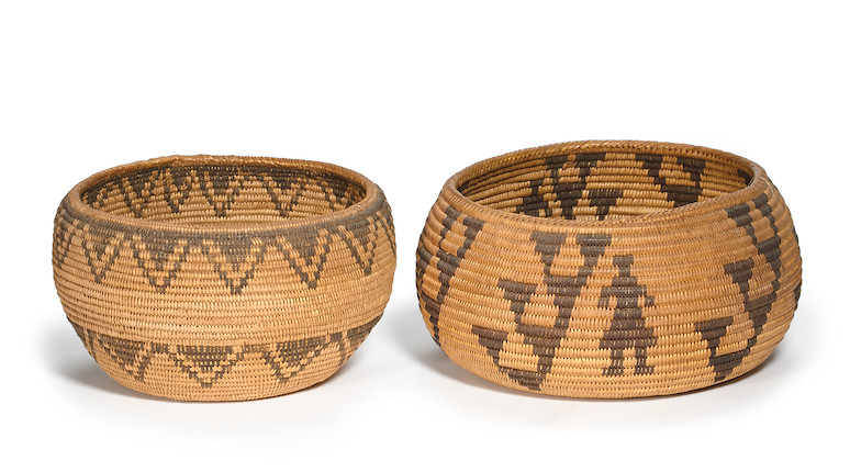 Bonhams : Two Paiute baskets