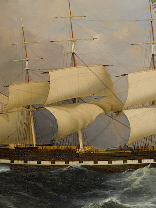 Bonhams : Samuel Walters (British, 1811-1882) The packet ship Andrew ...