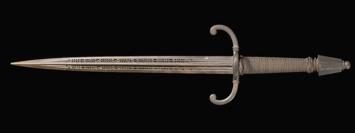 Bonhams : A left-handed dagger in 16th century style