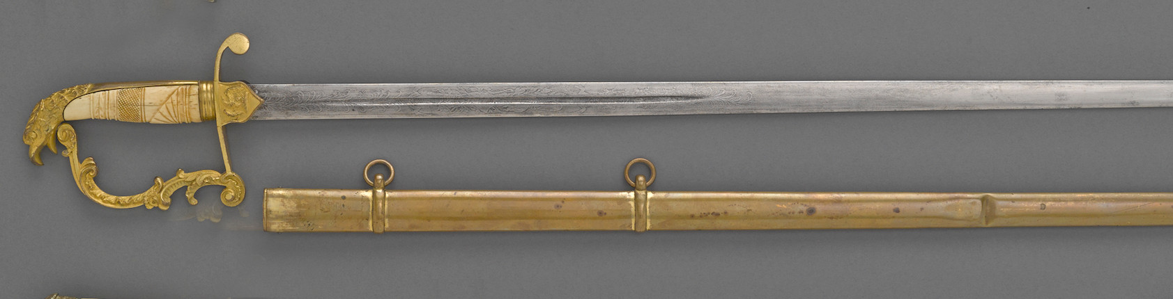 Bonhams : An American eagle pommel artillery officer's sword
