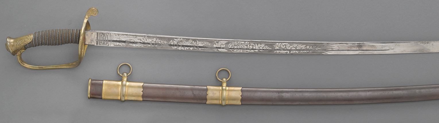 Bonhams : A U.S. Model 1850 foot officer's sword retailed by Horstmann ...