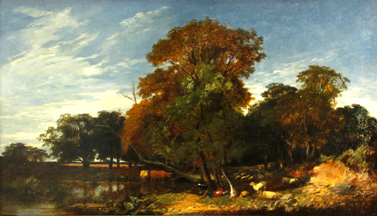 Bonhams : Alfred Walter Williams (British, 1824-1905) A shepherd and ...