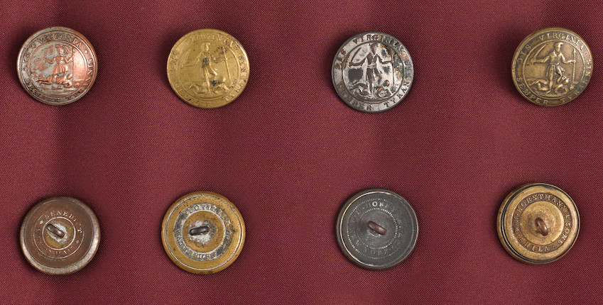 Bonhams : A lot of four State of Virginia buttons