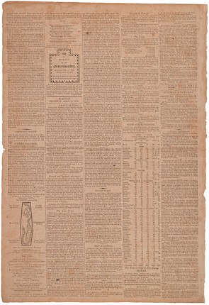 Bonhams : THE FIRST GERRYMANDER. Boston Gazette. Boston April 15, 1813 ...