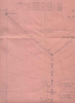 Bonhams : MERCURY HEAT SHIELD DRAWING BLUEPRINTSIGNED. E. O. Extension ...