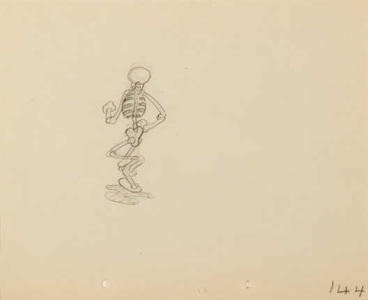 Bonhams A Walt Disney Drawing From Skeleton Frolic