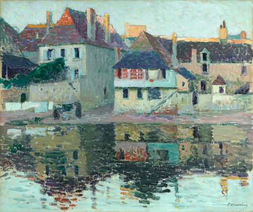 Bonhams : PAUL MADELINE (1863-1920) Village en Bretagne 17 1/4 x 21 5 ...