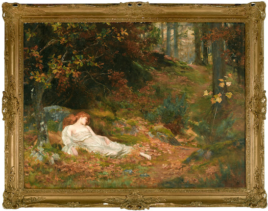 Bonhams : Arthur Trevethin Nowell (British, 1862-1940) The sleeping ...