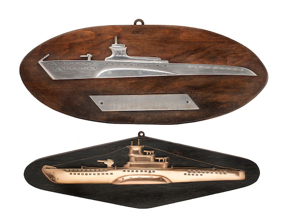 Bonhams : A group of POW made U-boat models circa 1945 20-1/4 x 14-1/4 ...