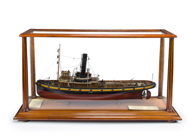 Bonhams : A builder's model of the British steel tugboat Flying Swift ...