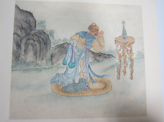 Bonhams : Attributed to Zhou Xi (Zhou Shuxi, 17th century) Eighteen Luohan