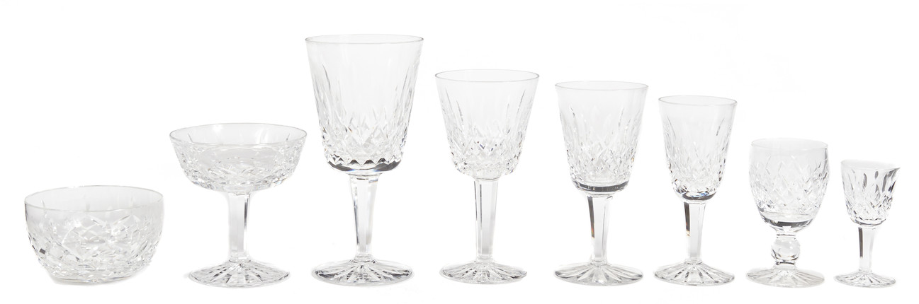 Bonhams : A suite of Waterford crystal stemware in assorted patterns
