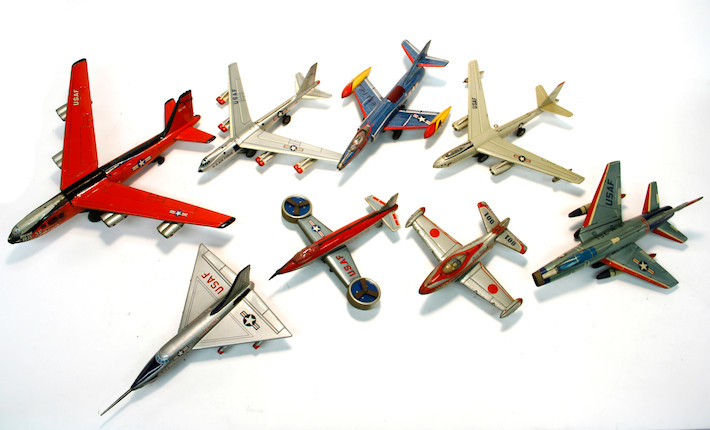 Bonhams : Jet Tin Airplanes