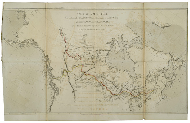 Bonhams : MACKENZIE, ALEXANDER, SIR. 1764-1820. Voyages from Montreal ...