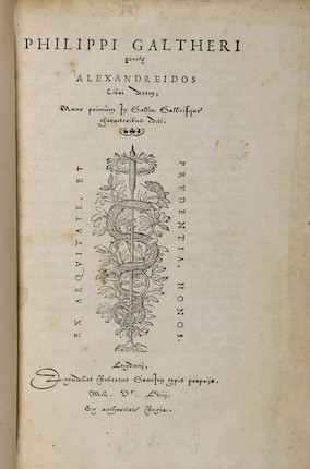 Bonhams : GAUTIER DE CHATILLON, PHILIPPE. Fl. 12th cen. Alexandreidos ...