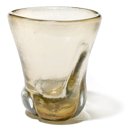 Bonhams : A Carlo Scarpa for Venini Corosso a Relievi straw-yellow ...