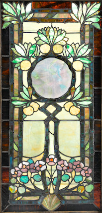 Bonhams : An American leaded glass window circa 1900