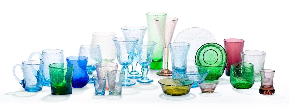 Bonhams : An extensive la Verrerie de Biot bubble glass group of ...
