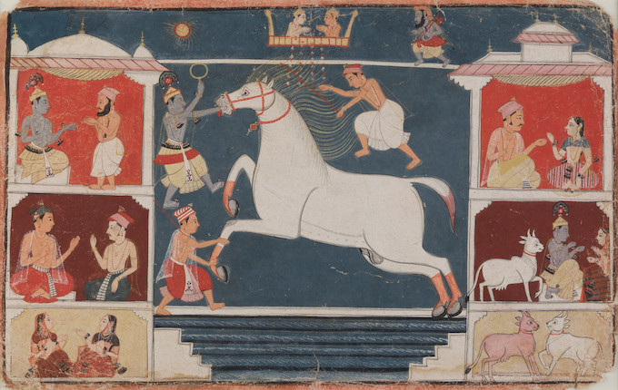 Bonhams : An Illustration from a Bhagavata Purana series Krishna ...