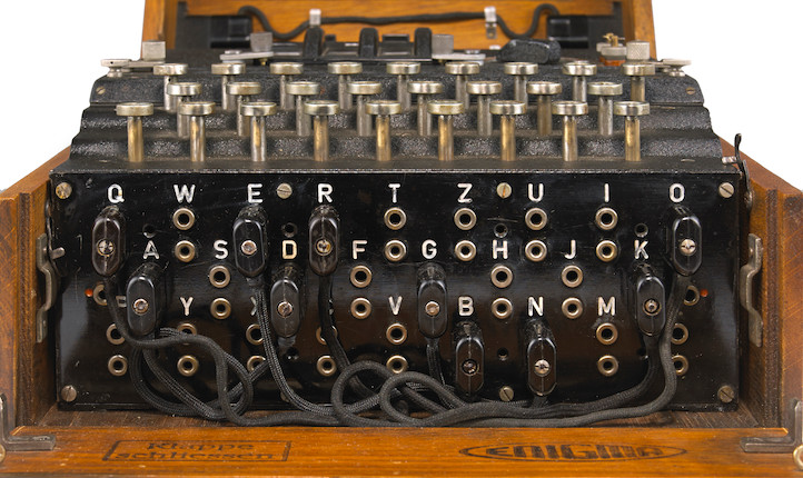 Bonhams : ENIGMA MACHINE. A Rare 3-rotor German Enigma I Enciphering ...