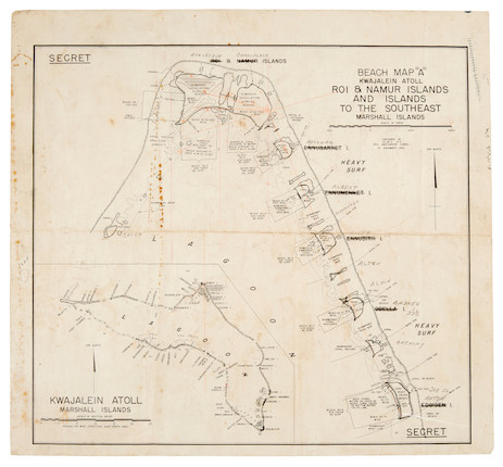 Bonhams : Island hopping campaigns in the Pacific Plans and Maps and ...