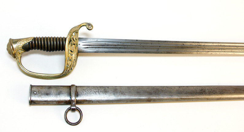 Bonhams : A French Model 1845 infantry officer's sword
