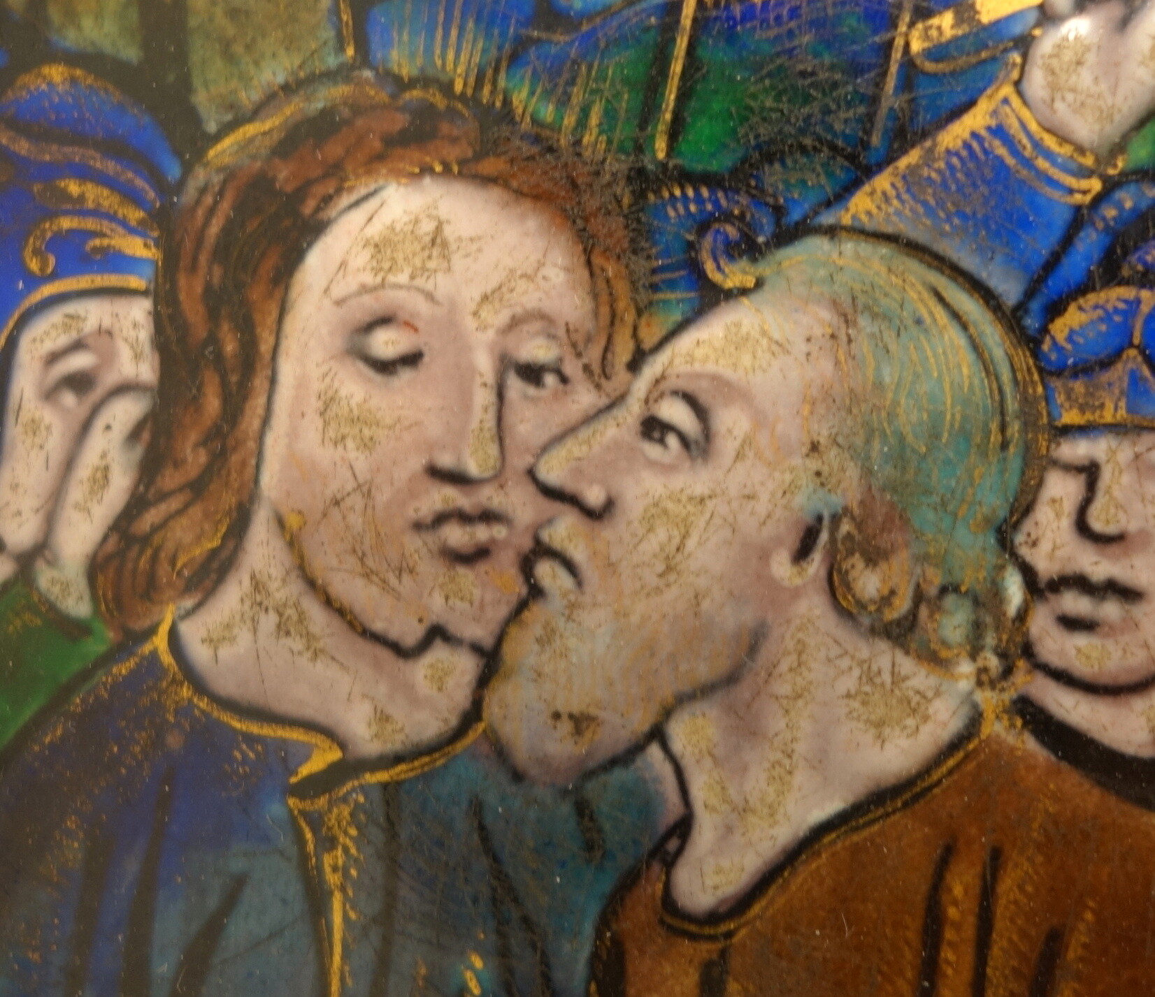 Bonhams : A Limoges enamel triptych depicting three scenes from the life of Christ after Jean ...