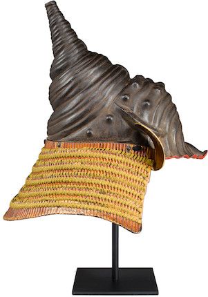 Bonhams : A shell-shaped kawari kabuto (eccentrically shaped helmet) By ...