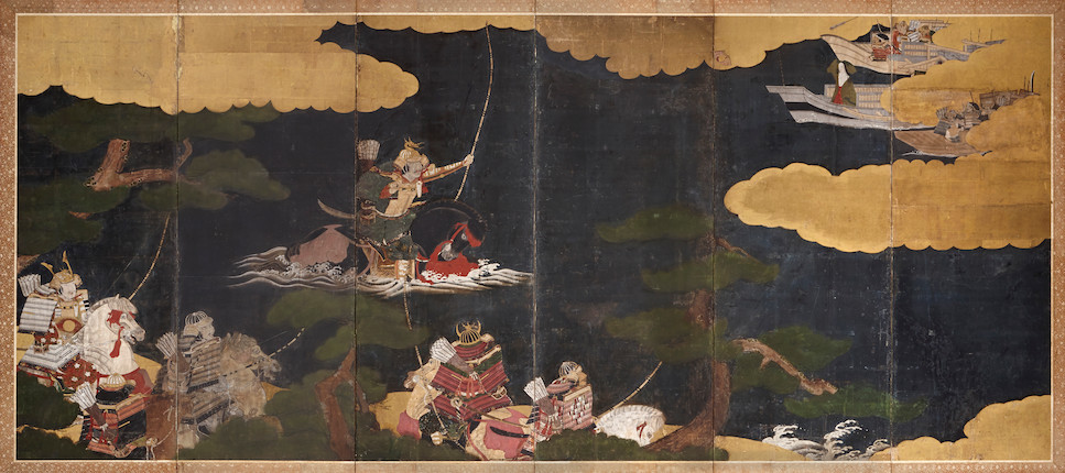 Bonhams : Anonymous (17th century) Tales of the Taira Family Nasu no ...