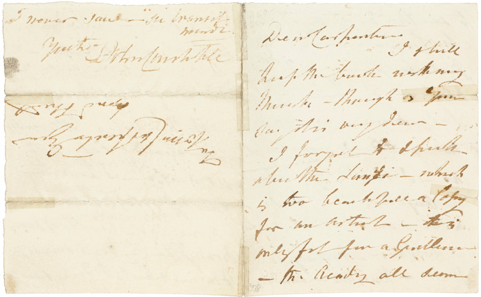 Bonhams : CONSTABLE, JOHN. 1776-1837. Autograph Letter Signed (John ...