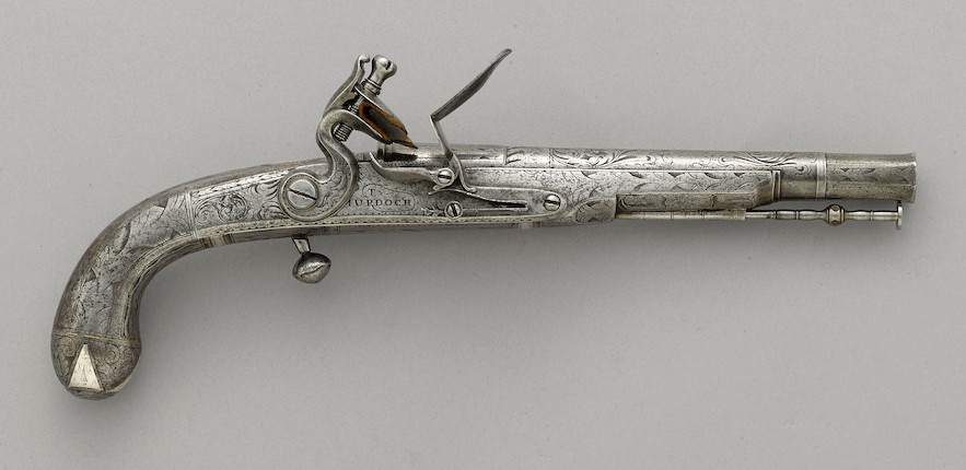 Bonhams : A fine all-steel Scottish flintlock pistol by Thomas Murdoch ...