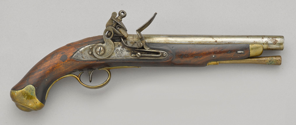 Bonhams : A British transistional New Land Pattern flintlock cavalry pistol