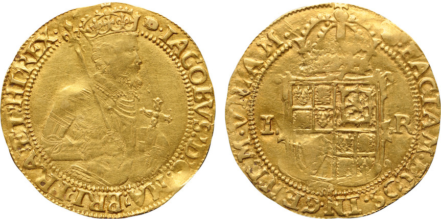 Bonhams : Great Britain, James I (1603-1625), Gold Unite, Undated (1613 ...
