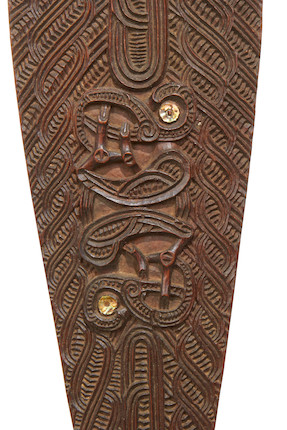 Bonhams : Important and Rare Maori Paddle, New Zealandby the master ...