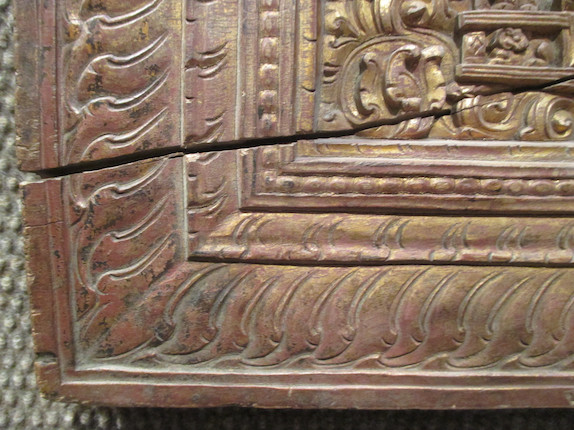 Bonhams : Two lacquered and gold painted wood manuscript covers Tibet ...