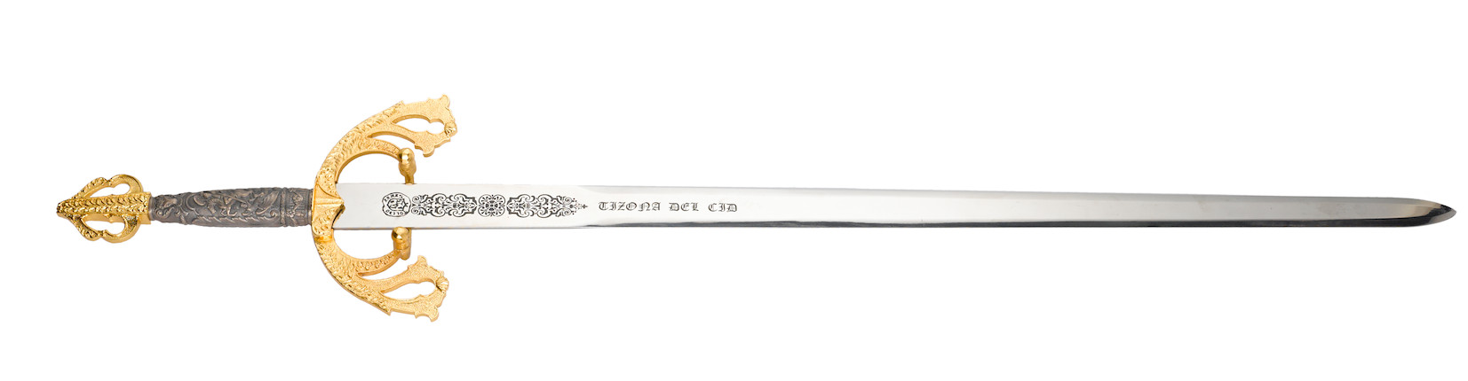 Bonhams : A Charlton Heston reproduction of El Cid's Tizona sword