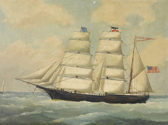 Bonhams : American School, late 19th century The brigantine Josephine ...