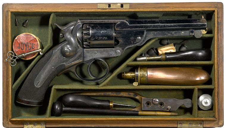 Bonhams : A rare early cased Kerr's Patent percussion revolver for the ...