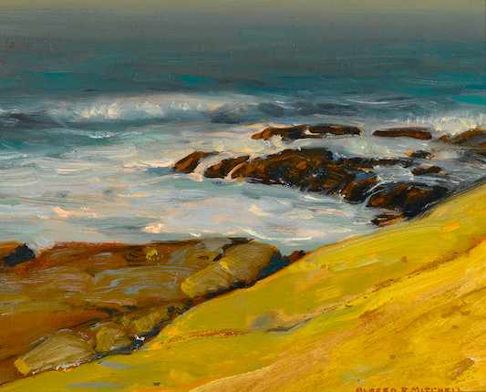 Bonhams : Alfred R. Mitchell (American, 1888-1972) Dawning 8 x 10in ...