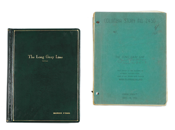 Bonhams : Maureen O'Hara's annotated screenplay of The Long Gray Line ...