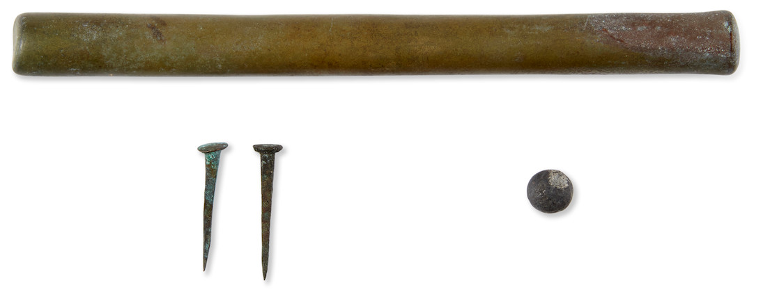 Bonhams : A Collection of 4 metal objects recovered from the wreck of ...