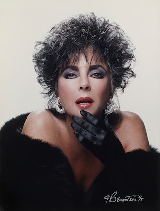 Bonhams : Two large format Gary Bernstein portraits of Elizabeth Taylor ...