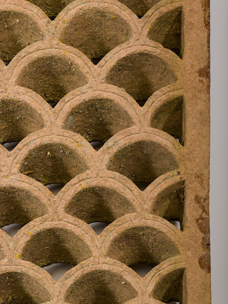 Bonhams : Two North Indian sandstone jali screens