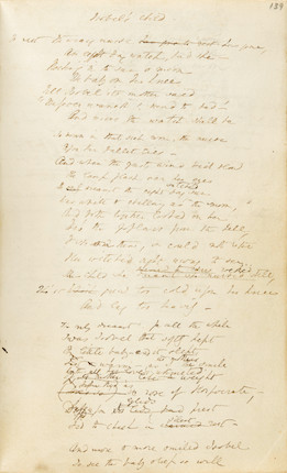 Bonhams : BROWNING, ELIZABETH BARRETT. 1806-1861. Autograph Manuscript ...