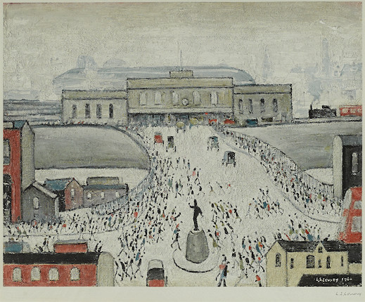 Bonhams : After Laurence Stephen Lowry; Station Approach; Huddersfield ...