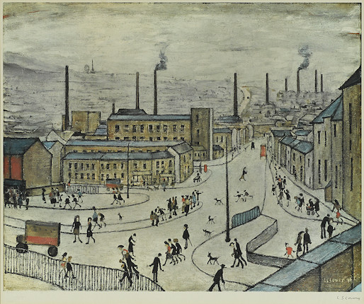 Bonhams : After Laurence Stephen Lowry; Station Approach; Huddersfield ...