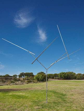 Bonhams : GEORGE RICKEY (1907-2002) Four Lines Up Oblique V, 1977 (This ...