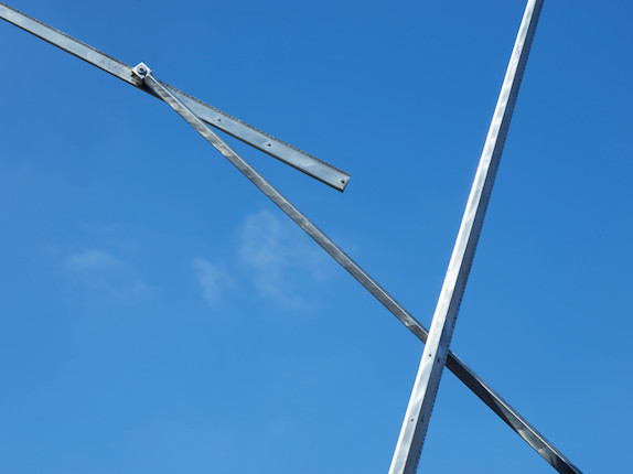 Bonhams : GEORGE RICKEY (1907-2002) Four Lines Up Oblique V, 1977 (This ...