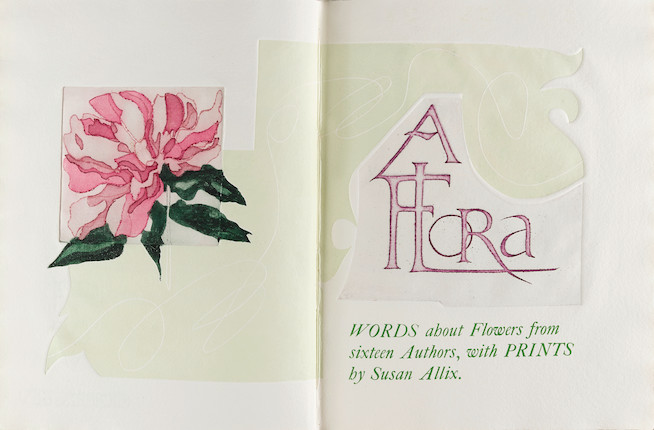 Bonhams : ALLIX, SUSAN. (b.1943) A Flora. Words about Flowers from ...